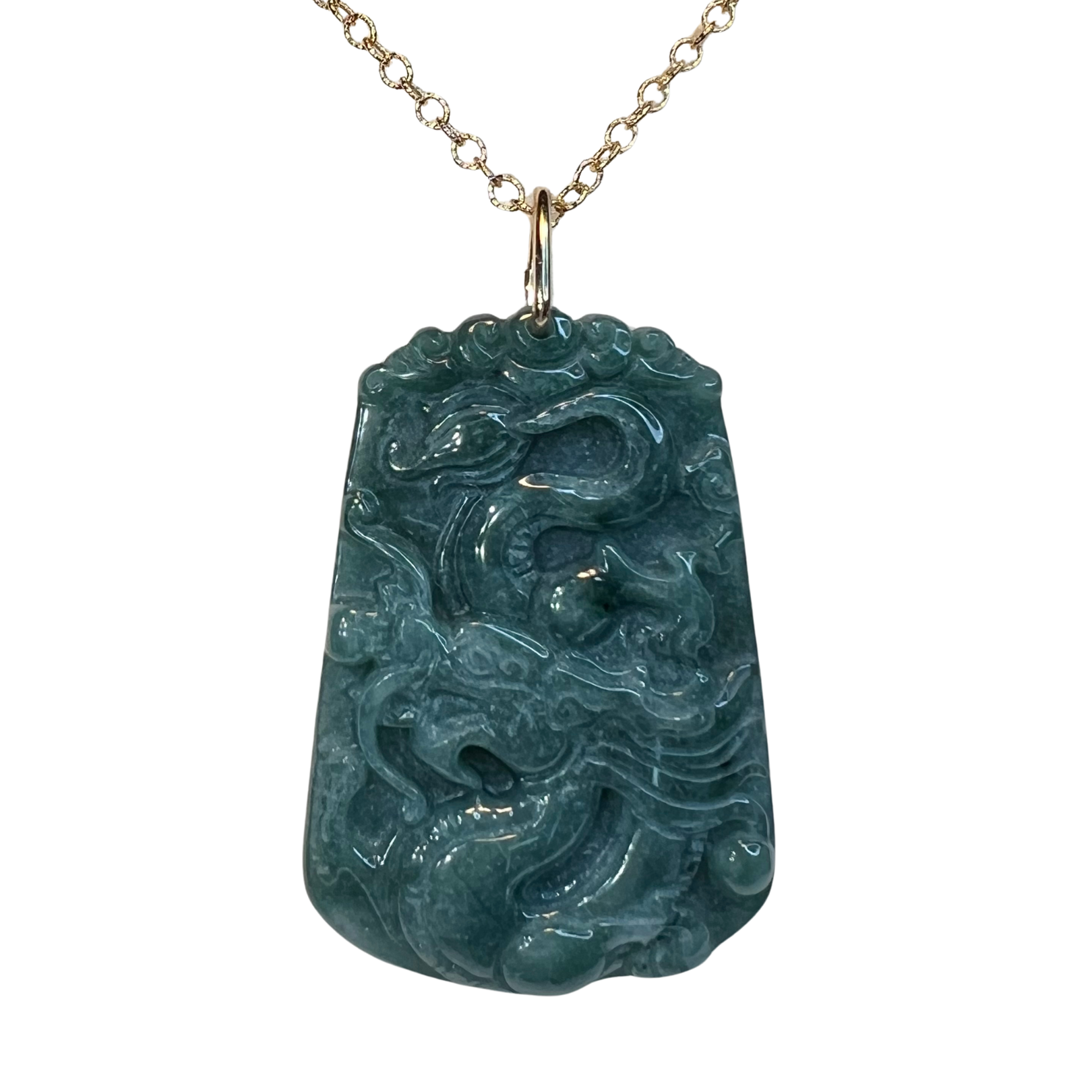 Blue Water Jade Dragon – Dyme Designs